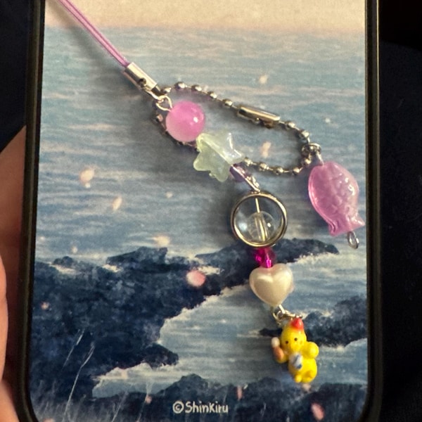 Japanese Dango, Mochi, Fruit Tanghulu Phone Charm - Handmade Clay ...