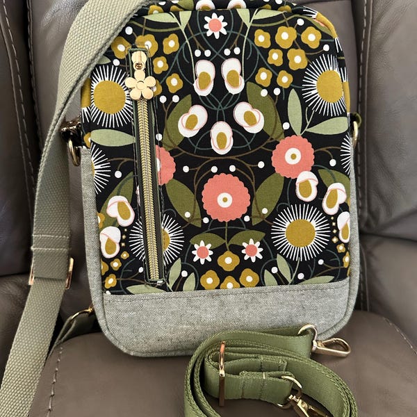 Pebble Sling Bag, Mini Sling, Highland Cow Backpack, Convertible ...