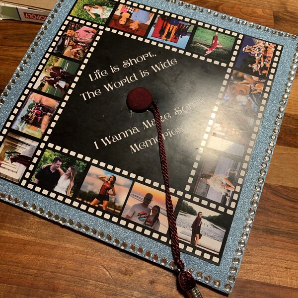 Custom Photo Graduation Cap Topper, Graduation Decoration, Class of ...