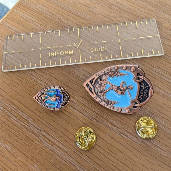 Large Norwegian Foot March Badge - Etsy