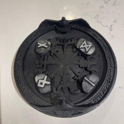 Odin Offering Bowl, Runes Bowl, Odin Allfather Altar Statue, Norse ...