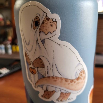 Spooky Ghost T-rex Sticker - Etsy