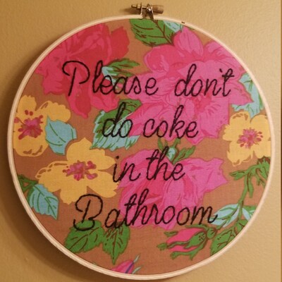 Mean Embroidery Funny Embroidery Curse Word Embroidery Bad - Etsy