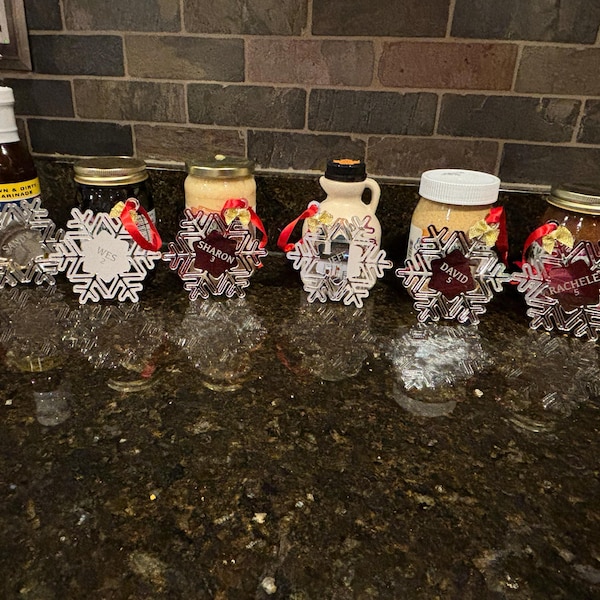 Personalized Name Ornament Sleigh Bell | Custom Gift Tag | Christmas ...