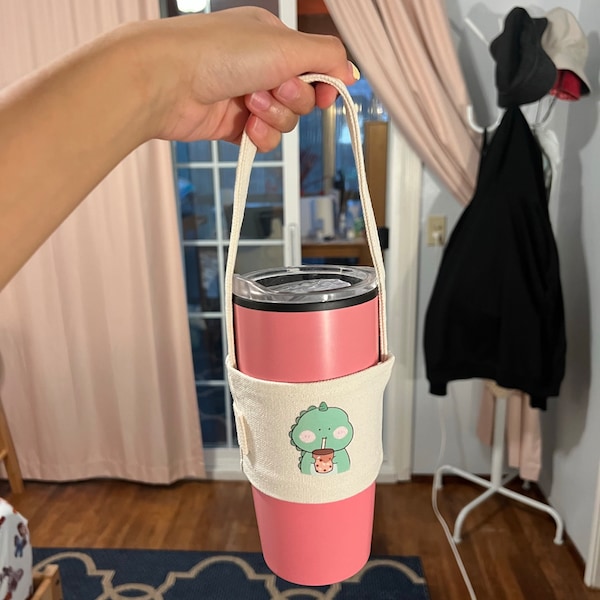Reusable Cup Holder | Coffee Cup Carrier | Cup Sleeve With Handle ...