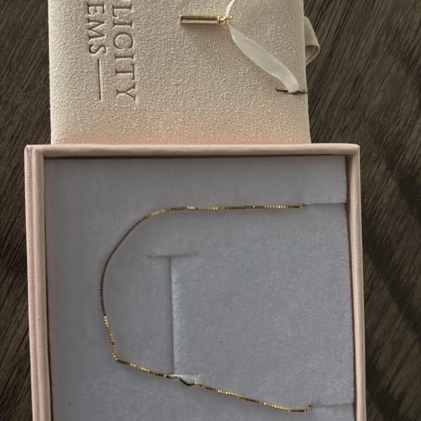 Gold Necklace, Solid Gold Chain, Tiny Gold Chain, Dainty Gold Chain ...