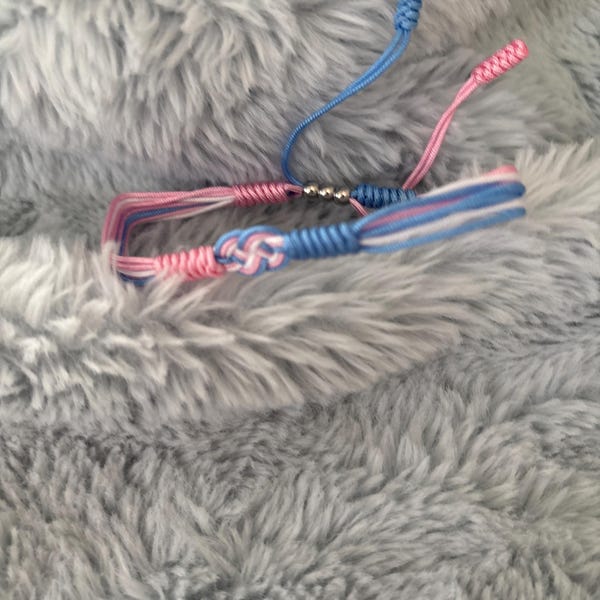 Transgender Infinity String Bracelet, Transgender Stuff Flag, Pride ...