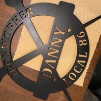 Metal Ironworker Sign Custom Made, Current Job or Retirement Gift, Gift ...