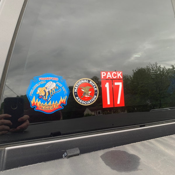 Cub Scout - Custom Pack Troop Number Patches - Vinyl, Decal, Car, Truck ...