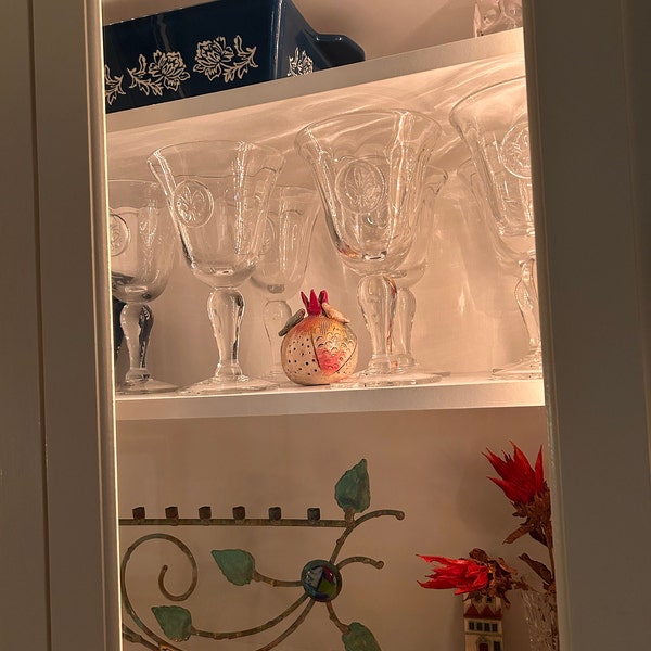 Handmade Ceramic Shabbat Candle Holders, Judaica Tea Light Set, Jewish ...