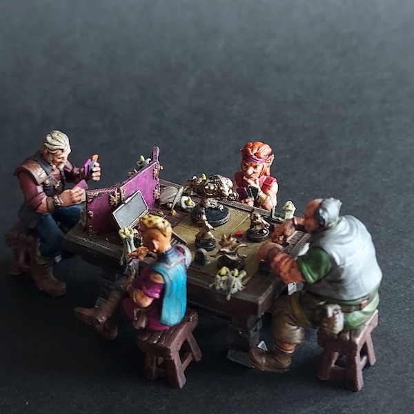 Dark Age Village Miniature Set Dnd Dungeons and Dragons Town Miniatures ...