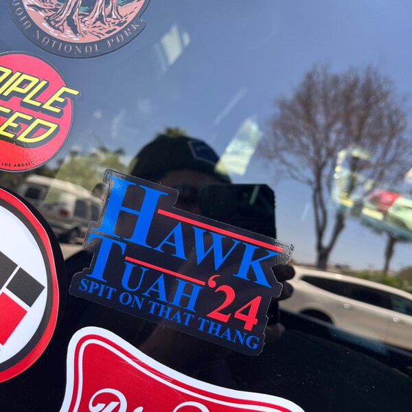 Hawk Tuah Vinyl Sticker Decal, High QUALITY Cars, Diesel Trucks Windows ...
