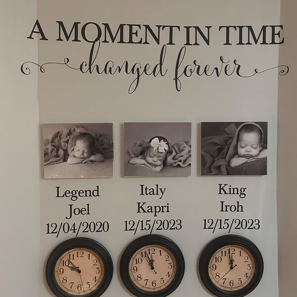 A Moment in Time Changed Forever Photo Picture Wall Vinyl Wall Decal ...