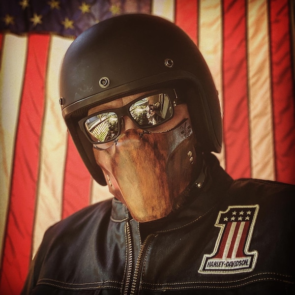 CUSTOM Order 3/4 Helmet Deathstroke Motorcycle Riding Mask - Etsy