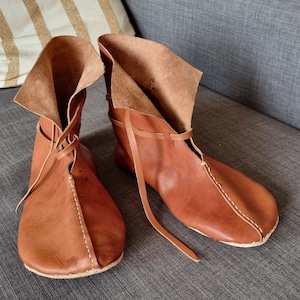 Viking Leather Ankle Turn Shoe Pattern - Etsy