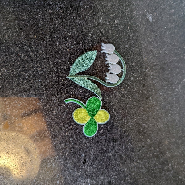 Lily of the Valley Patch,flower,iron on Patch ,embroidered Patch,sew on ...