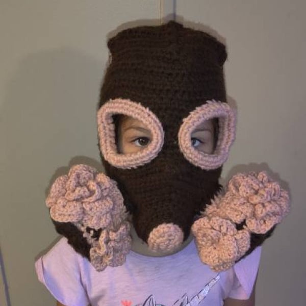 Gas Mask Gone Twisted Crochet PATTERN (this is a Pattern, Not a ...