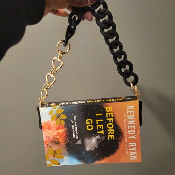 Bookmark With Detachable Handle, Book Carrier, Pink Faux Leather ...