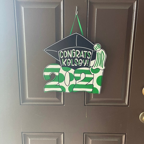 CUSTOM Class of 2025 Door Hanger, Class of 2026, Graduation Door Hanger ...