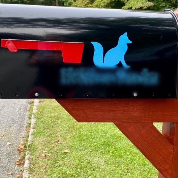Fox Mailbox Decal, Fox Custom Mailbox Decal, Fox Address Decal, Mailbox ...