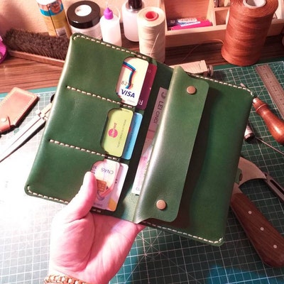 PDF Long Wallet Template Phone Wallet - Etsy