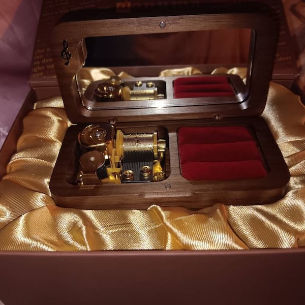 Custom Melody Music Box / Personalized Music Box With a Custom Metal ...