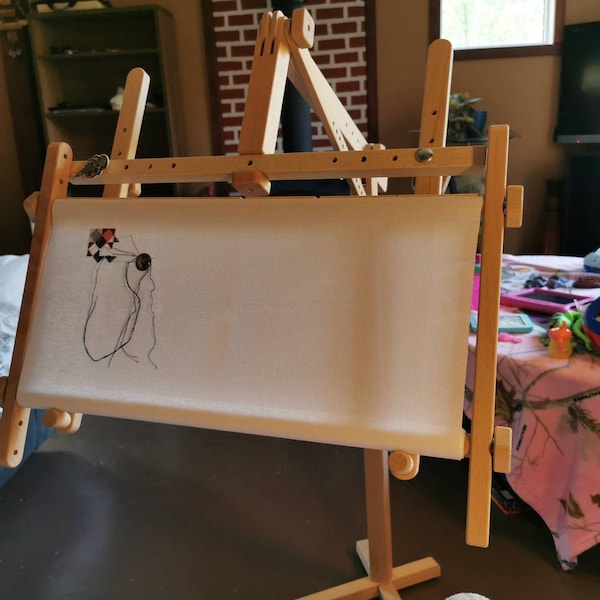 Needlepoint Embroidery Tapestry Wooden Scroll Frame Made of Organic ...