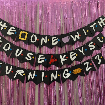 Custom Friends Theme Banner Friends Birthday Banner Friends Bridal ...