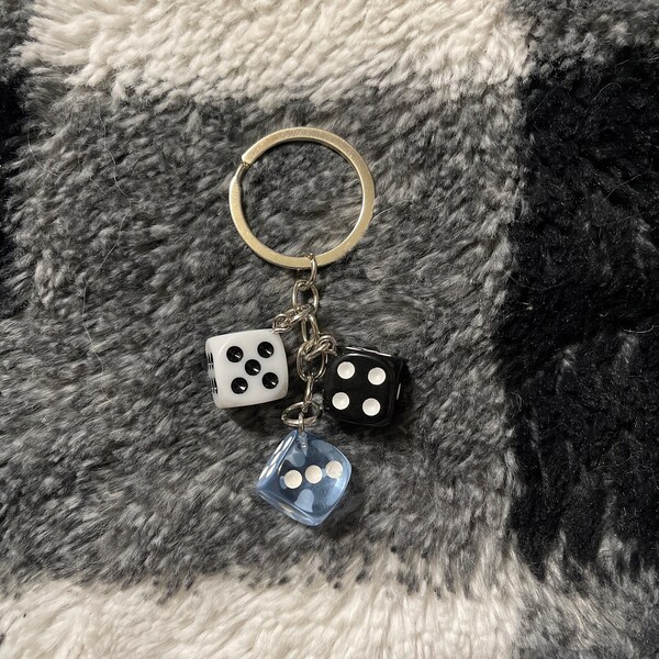 Keychain Handmade Playing Dice Key Ring - Etsy