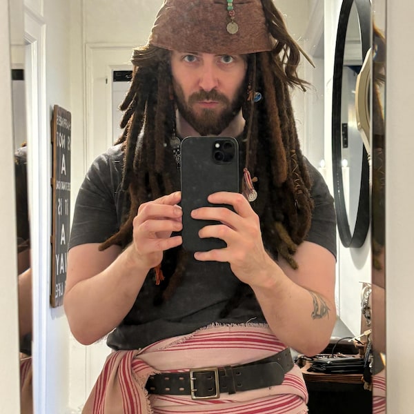 Jack Sparrow Wig Pirates of the Caribbean: Curse of the Black Pearl ...