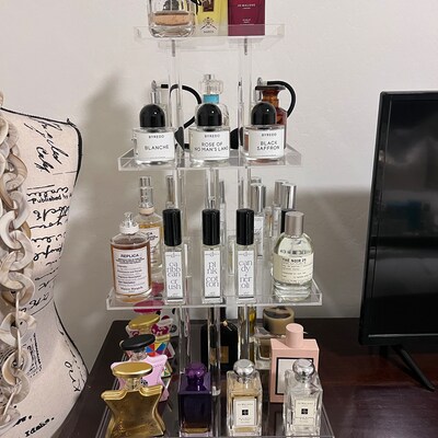 Perfume Storage Organizer, Acrylic Makeup Organizer, 3 Tier Perfume ...