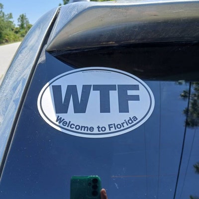 WTF Welcome to Florida Decal Sticker Laptop Decal Car Decal Vinyl ...