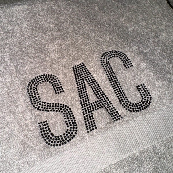 2 Color SS10 Hot-fix Rhinestone 2.5" College Font Letters, Ready to ...