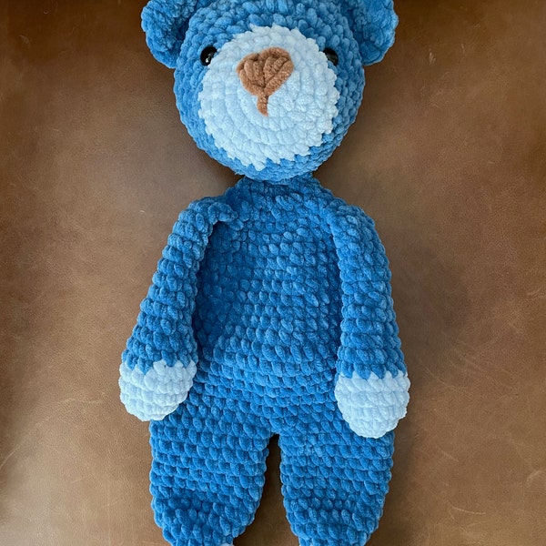 Bear Snuggler Crochet Pattern, Bear Lovey Pattern, Cuddle Toy ...