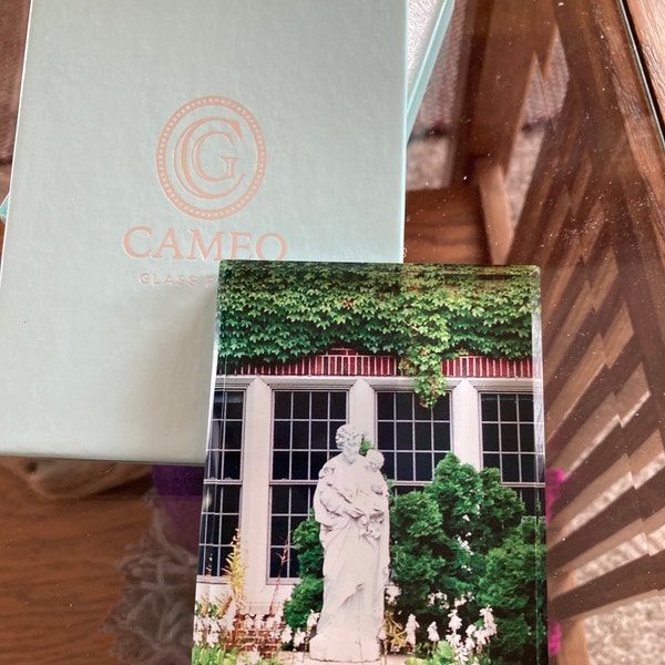 Personalized Glass Photo Paperweight | Custom Crystal Cut Desk Decor ...