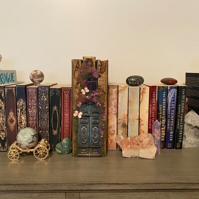 Custom Bookshelf Insert SAMPLES of Row Houses/repurposed Books/book ...