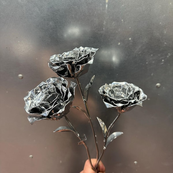 DIY Metal Rose // Metal Rose Kit // DIY Welding Kit // Stem Included ...