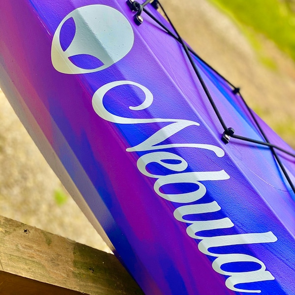 Custom Kayak Name Decal, Canoe Decals, Hull ID , Personalized Kayak ...