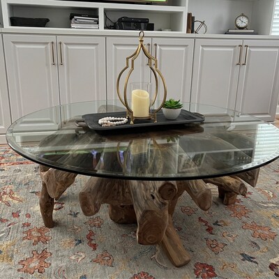 Teak Twist Pedestal Twisted End Table Teak Plant Stand Modern Furniture ...