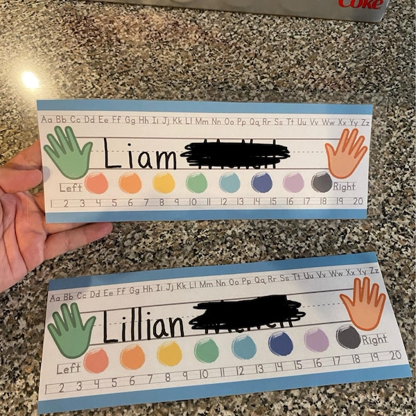 Printable Name Cards, Name Plates, Desk Tags, Early Learning, Teaching ...
