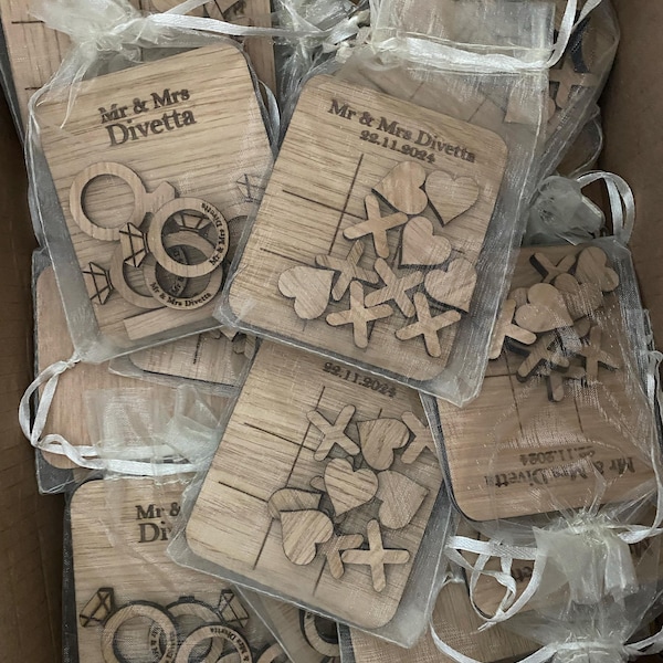 Personalised Table Top Wedding Games Wedding Favours Wedding Keepsake ...