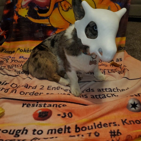 Cubone Dog Mask / Dinosaur Mask / Dog Costume / Funny Dog Gift / 3D ...