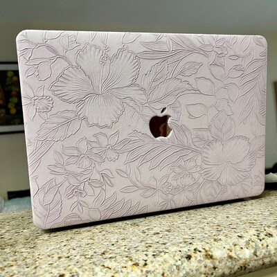 Lavender Purple Embossed Floral MacBook Pro 13 M1 MacBook 14 Inch 15 16 ...