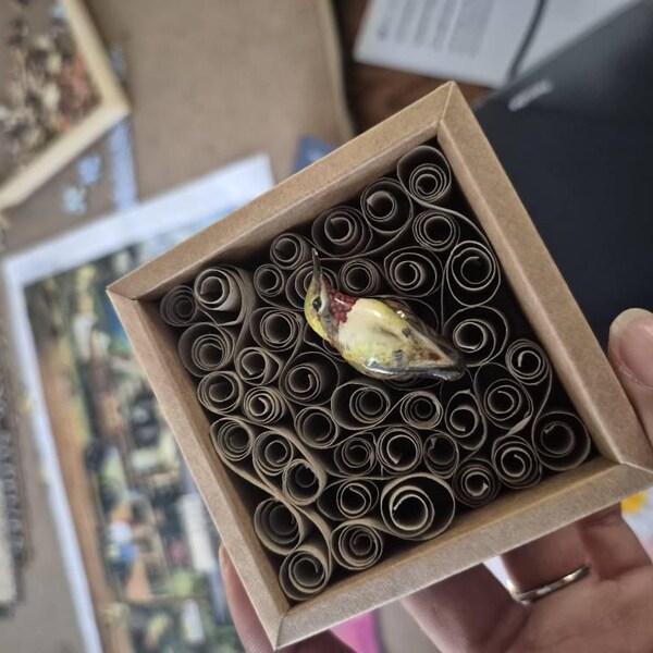 White Owl Griffin Figurine Snowy Gryphon Sculpture TO ORDER Tiny Clay ...