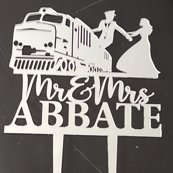 Train Cake Topper Wedding, Train Wedding Cake Topper, Train Locomotive ...