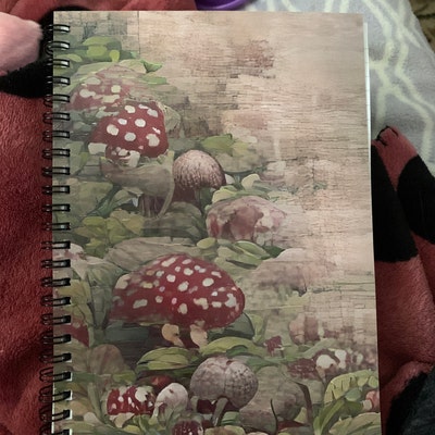 Cottagecore Nature Journal Hardcover Woodland Notebook With Mushrooms ...