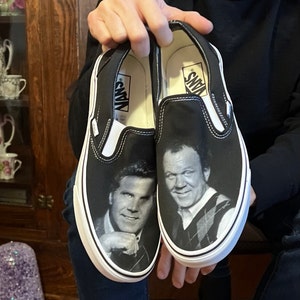 Custom Point Break Inspired Black Slip on Vans keanu Reeves / Patrick ...