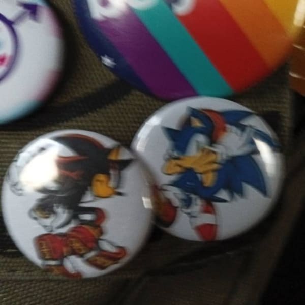 Sonic the Hedgehog Buttons | Sonic Pins - Etsy