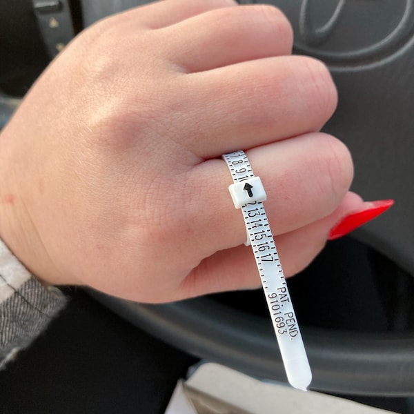 Ring Sizer, Adjustable Plastic Ring Size Finder - Etsy