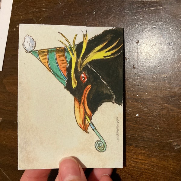 A Sad Royal Black Rainforest Frog King an Original Hand Painted Queen ...